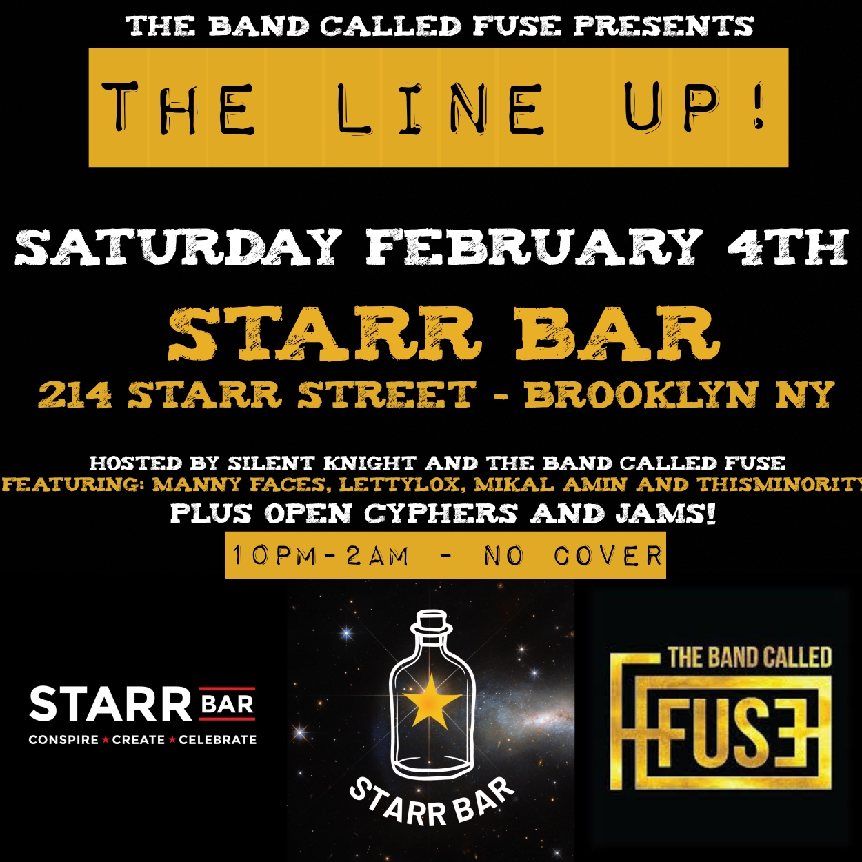 The Line Up! Winter Edition! – The Band Called Fuse